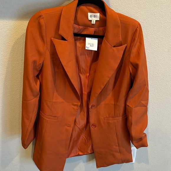 BiBi | Jackets & Coats | Rust Colored Blazer | Poshmark